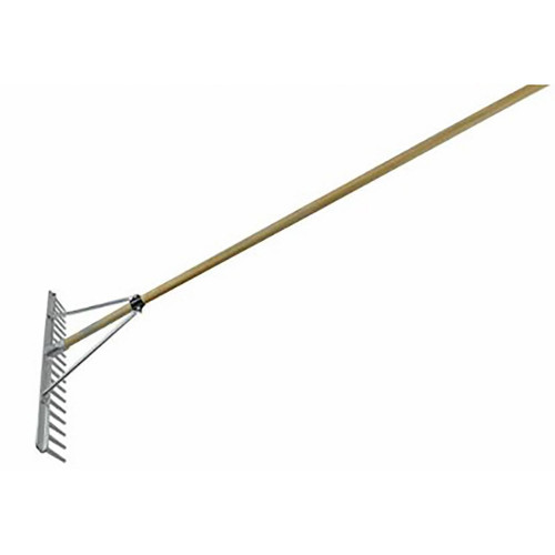 Castex 18 tooth alloy hay and landscape rake for grounds maintenance