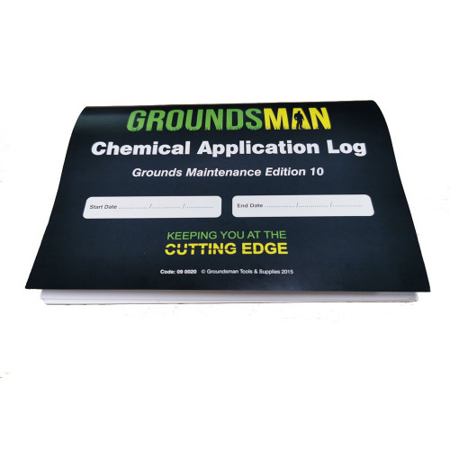 Chemical application record book for safe and accurate logging