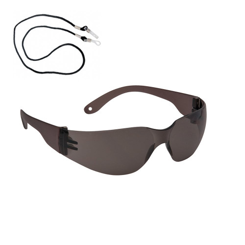 Wraparound Safety Spectacles - Smoke