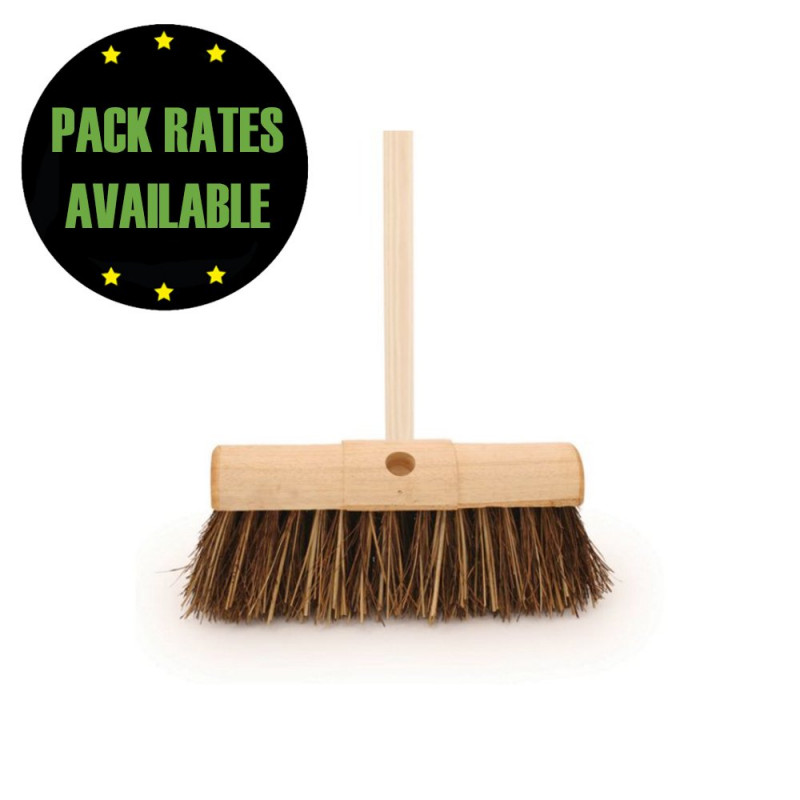 13" Bass Yard Broom With 54" Fitted Handle