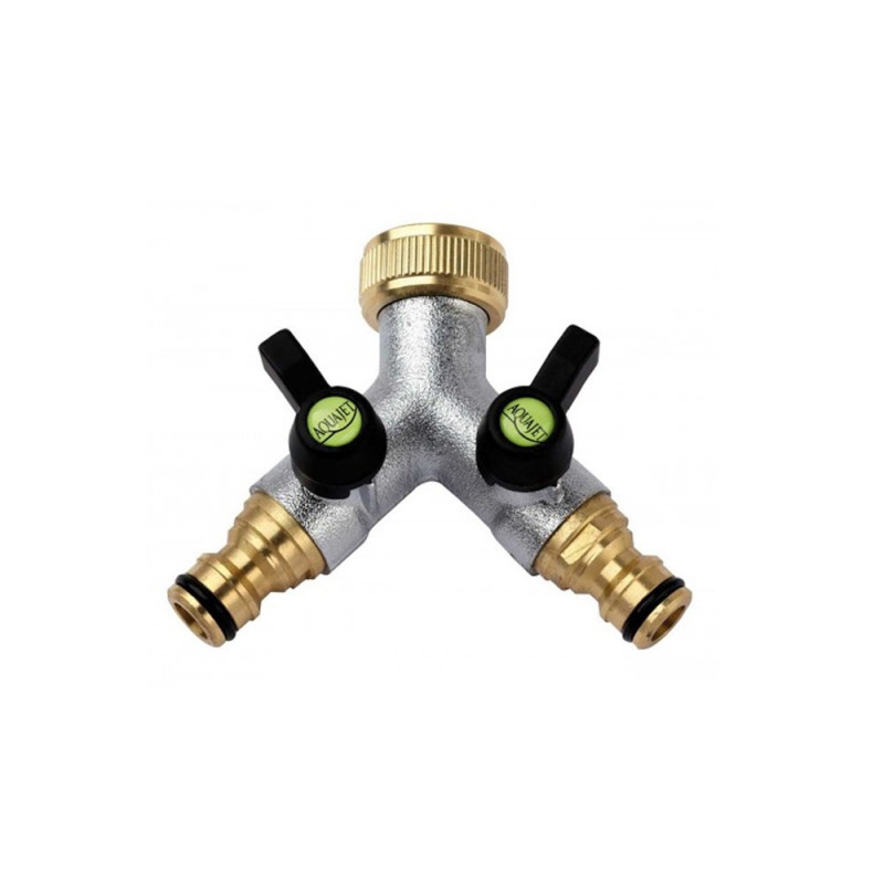 2 way brass quick connector