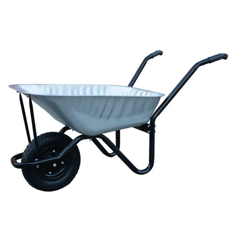 85 Litre Galvanised Pneumatic Tyre Wheelbarrow
