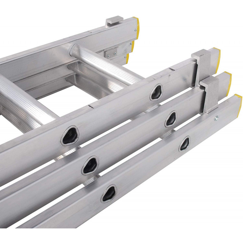 Aluminium 3 Section Ladder - 4.0m-10m