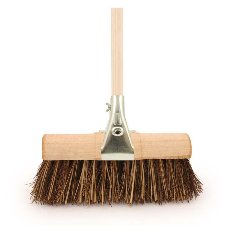 13" Bass Yard Broom with 54" Handle & Clamp