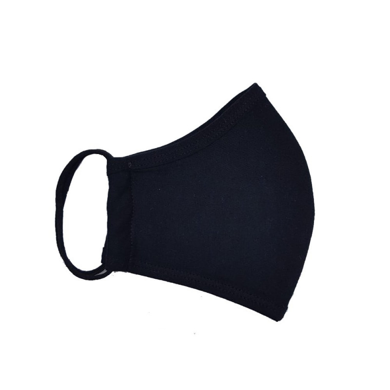 Black Washable Cloth Face Mask (Individually Packaged)