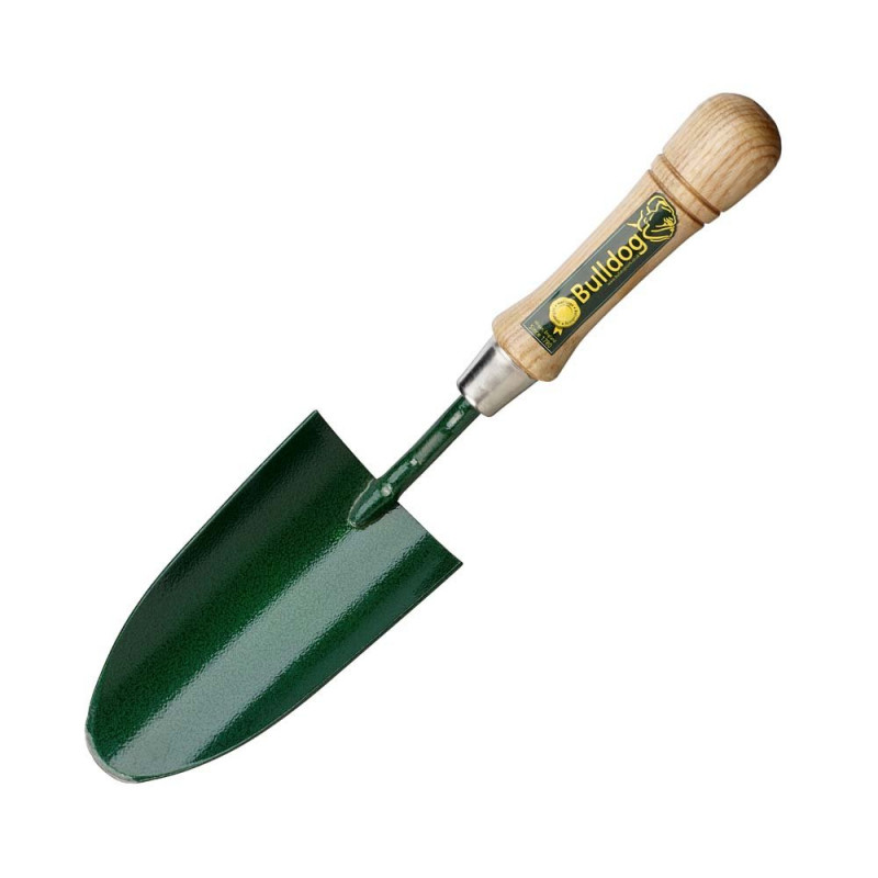 Bulldog Premier solid forged tanged hand trowel for planting
