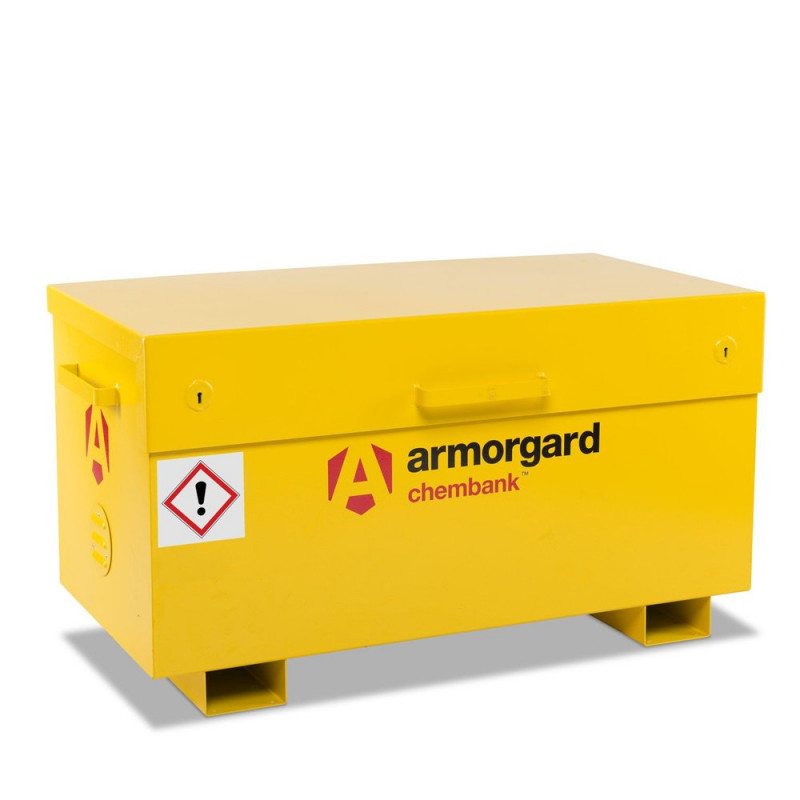 Chembank site box for secure chemical storage on UK worksites