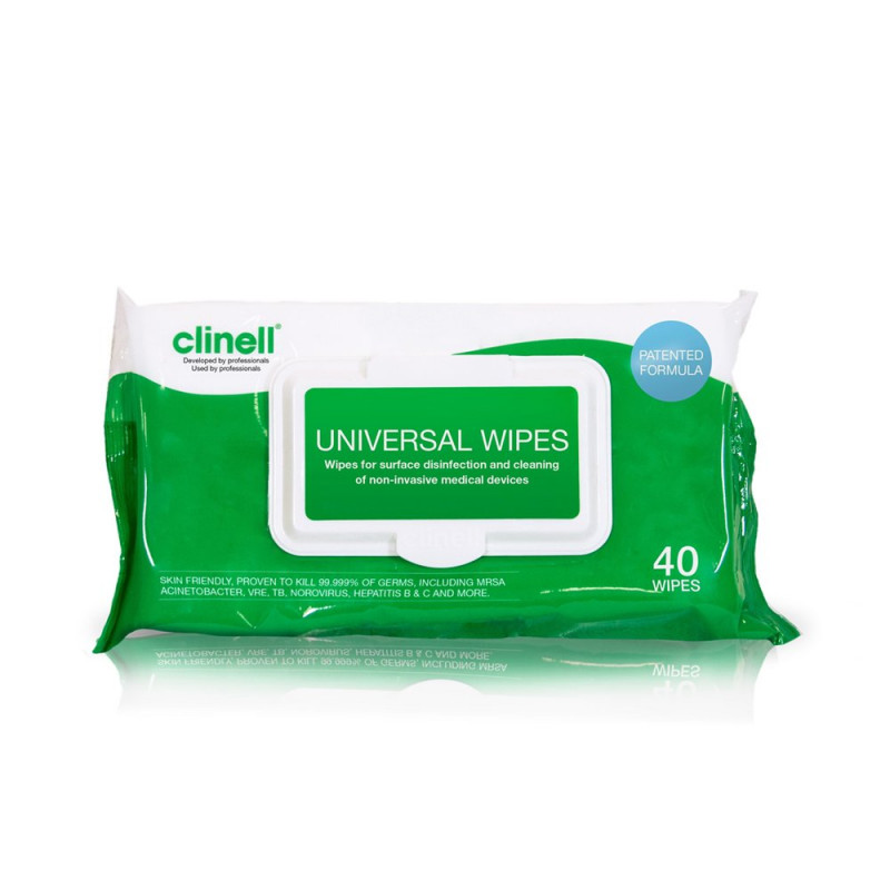 Clinell universal wipes pack of 40