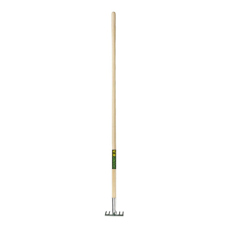 Groundsman Professional 6 Tooth Turf Rake 60" Ash Handle