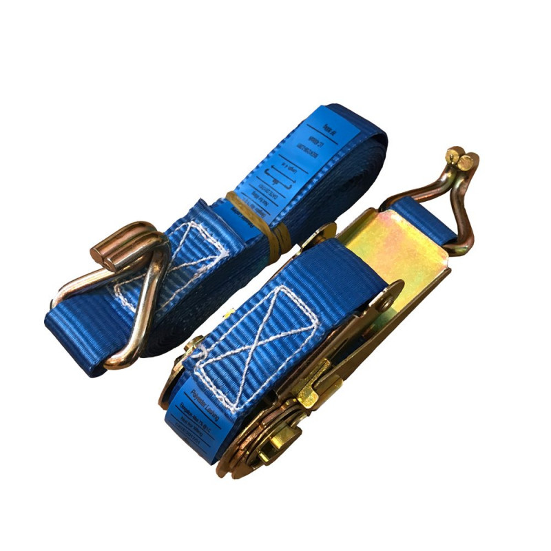 Hook End Ratchet Strap 25mm x 4m Length 800kg Capacity
