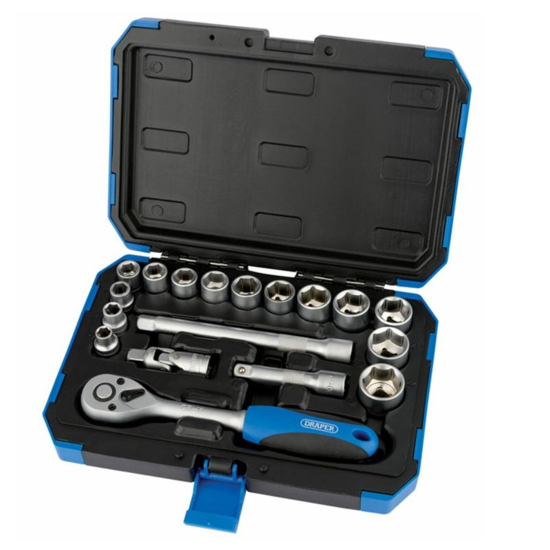 Draper Contract Metric Socket Set 3 8 Inch Drive 18 Piece