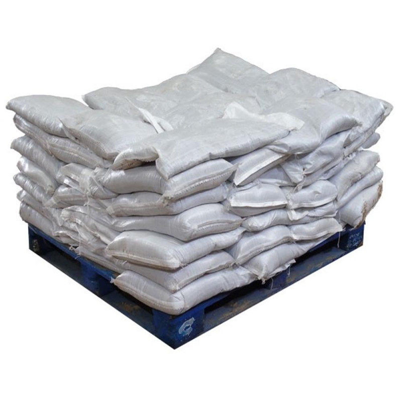 Pre Filled White Sand Bags, UV Protected - 70 x 15kg