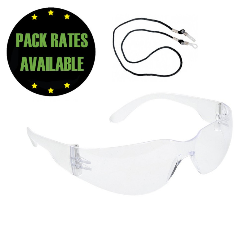 Wraparound Safety Spectacles - Clear
